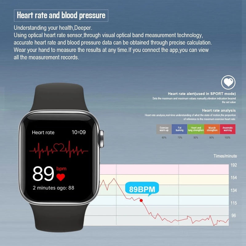 Smart Watch Pro Max Series 8 Smartwatch 1.92inch Bluetooth Call Heart