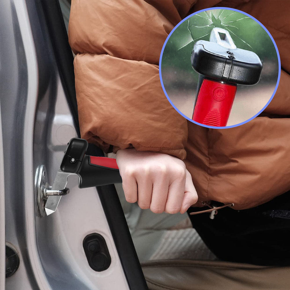 Car Door Handle Disability Elderly Standing Aid Cane Flashlight Glass