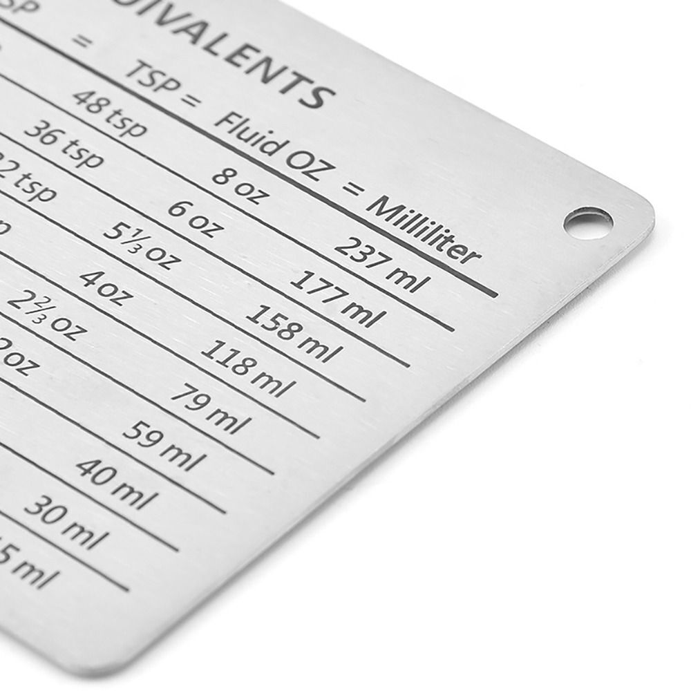 Magnetic Measuring Equivalents Cups Conversion Chart Refrigerator Sign ...