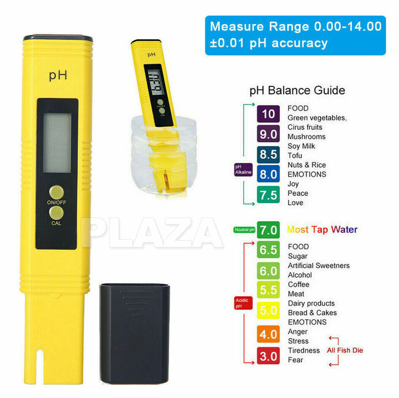 PH Meter Test Pen Digital Electric Portable Water Hydroponics Aquarium