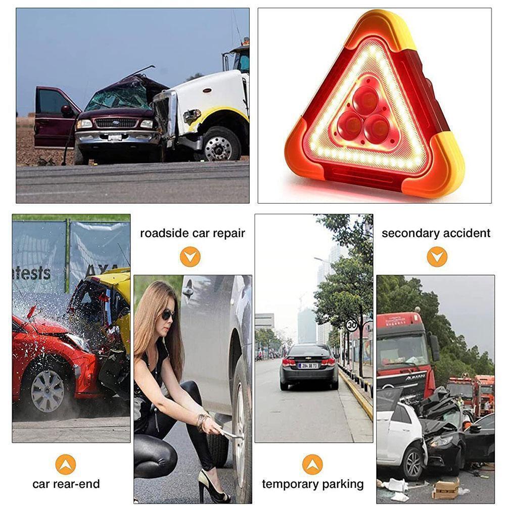 Triangle Flashing LED Work Light Car Road Emergency Lamp Safety Roadsi