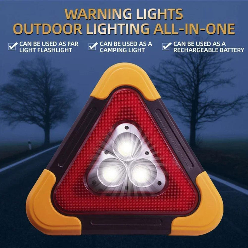Triangle Flashing LED Work Light Car Road Emergency Lamp Safety Roadsi ...