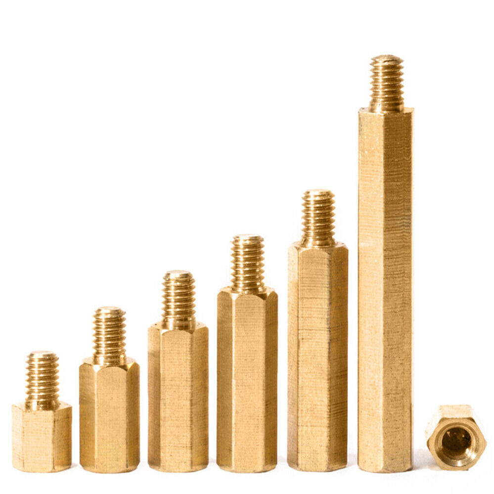 120PCS PCB Board Screws Standoffs M3 Male Female Hex Brass Spacer Nut