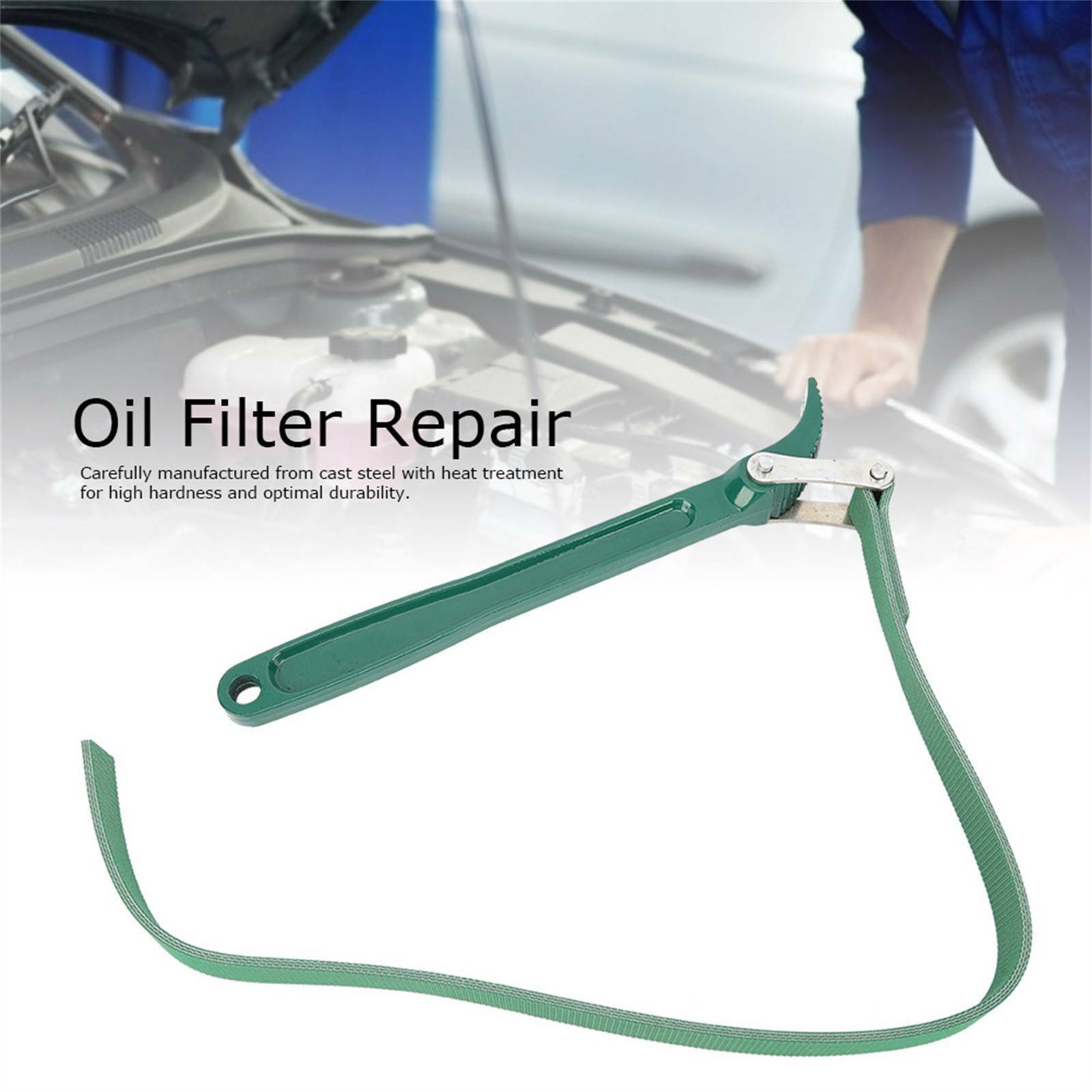 Oil Filter Belt Wrench Puller Strap Spanner Filter Cartridge Removal T