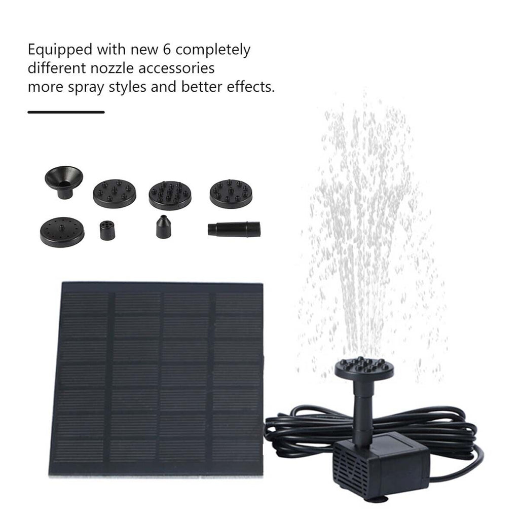 Solar Powered Water Pond Pump Panel Kit Outdoor Garden Pool Fountain S