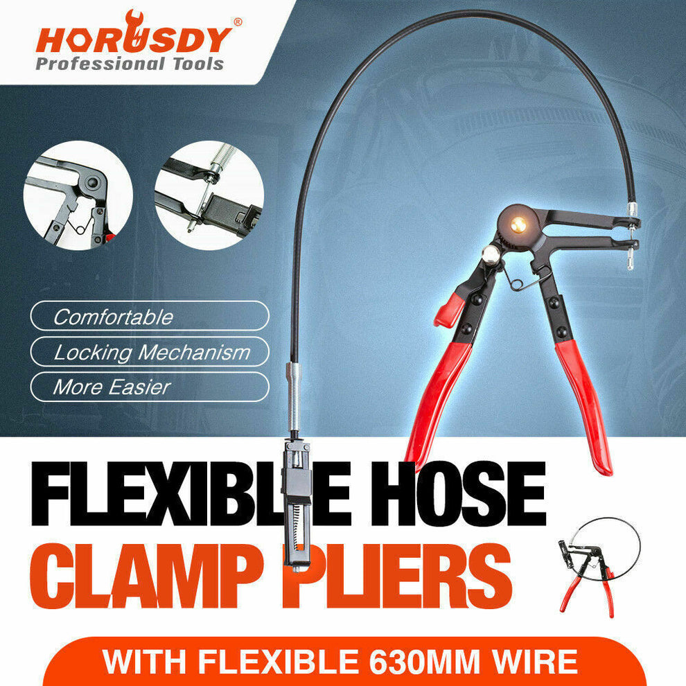 24" Hose Clamp Pliers Tool Flexible Extension Wire Clip Remove Tool Au ...