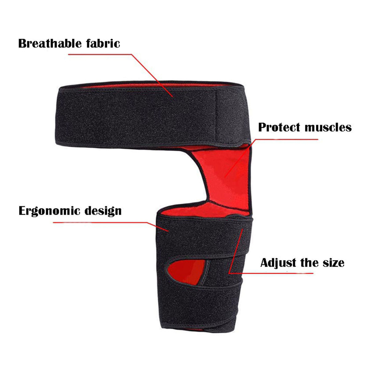 Hip Brace Compression Groin Support Wrap Sciatica Pain Relief Device B