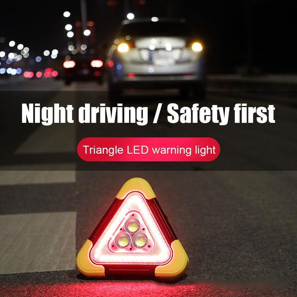 Triangle Flashing LED Work Light Car Road Emergency Lamp Safety Roadsi