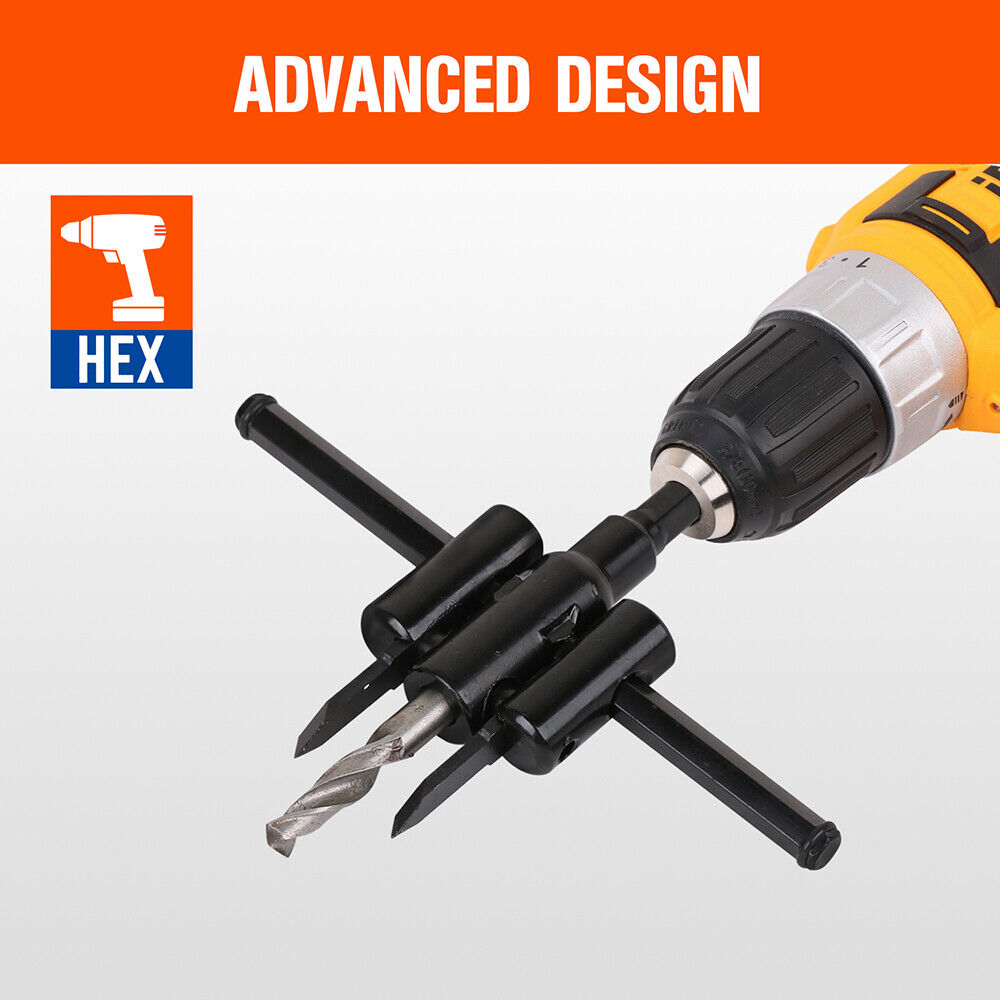 30-120/200/300mm Adjustable Aircraft Type Hole Opener Circle Cutter Wo