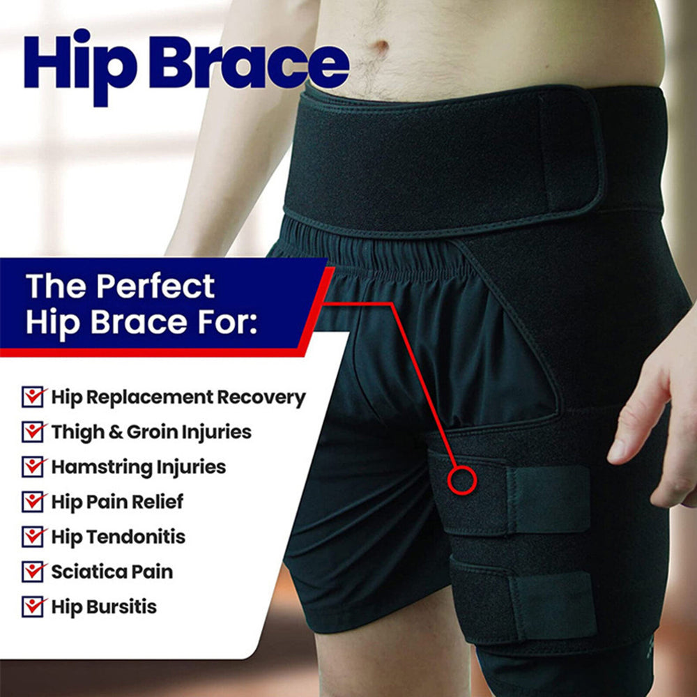 Hip Brace Compression Groin Support Wrap Sciatica Pain Relief Device B