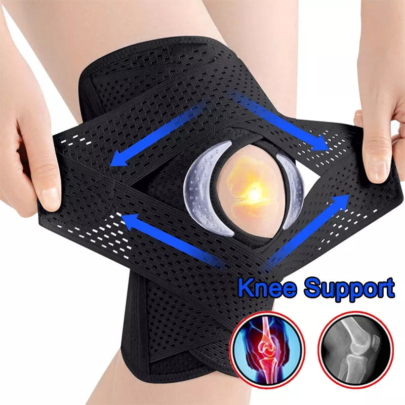 Knee Support Brace Guard Stabilizer Arthritis Wrap Open Sports Adjusta