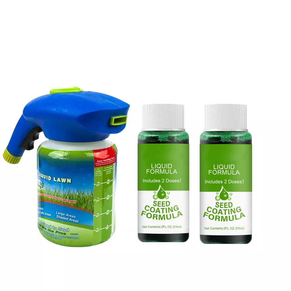 Hydro Mousse Seeding Grass Liquid Lawn Green Spray Device Seed Care Wa