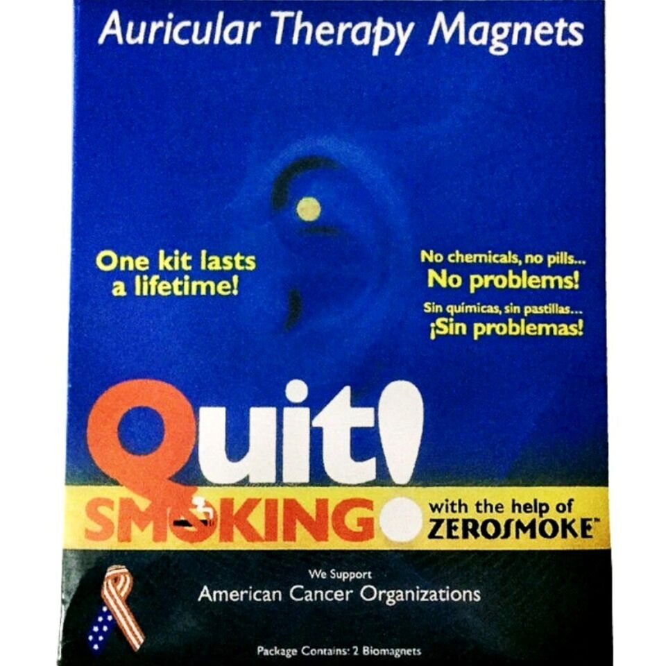 2pcs Auricular Zerosmoke Magnets Acupressure Therapy Quit Smoking Magn