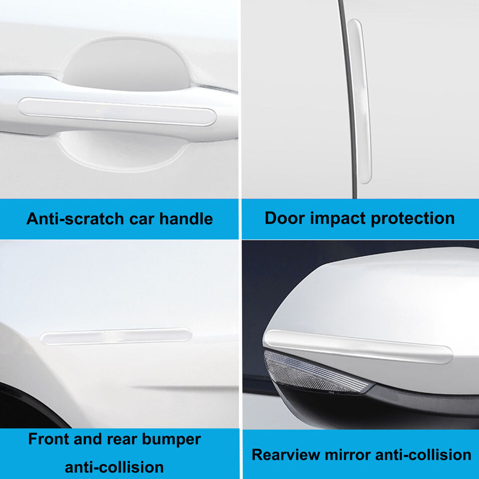 8Pcs Car Door Handle Protector Sticker Universal Transparent Clear Scr