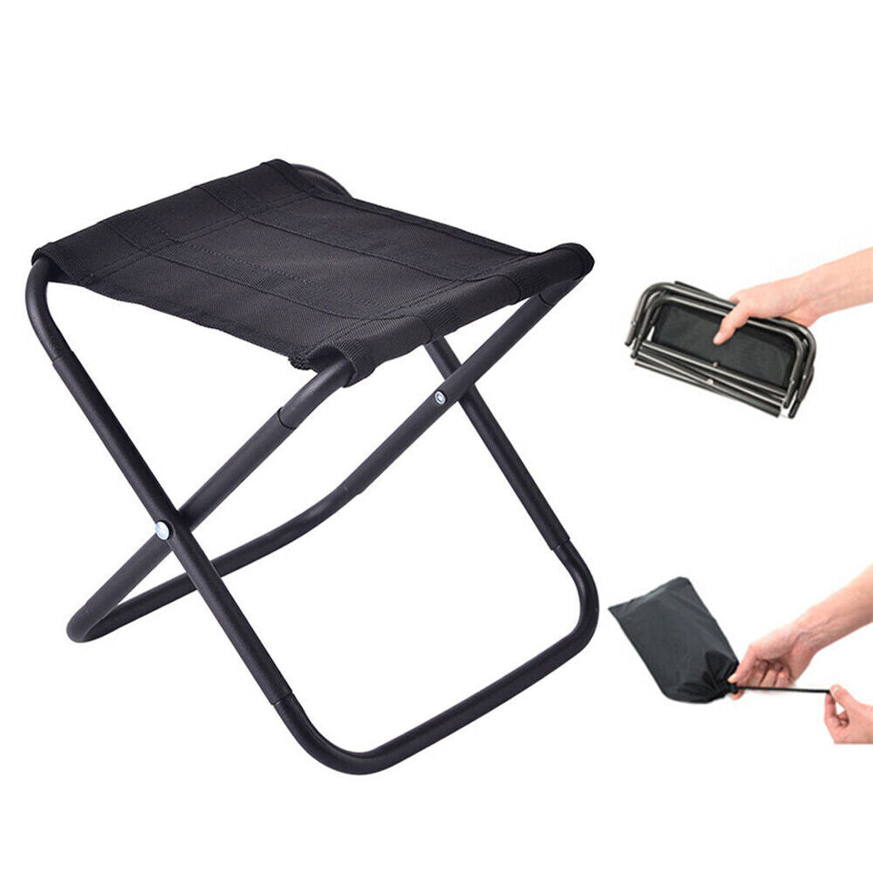 Portable Chair Folding Stool Collapsible Seat for Camping Fishing Picn