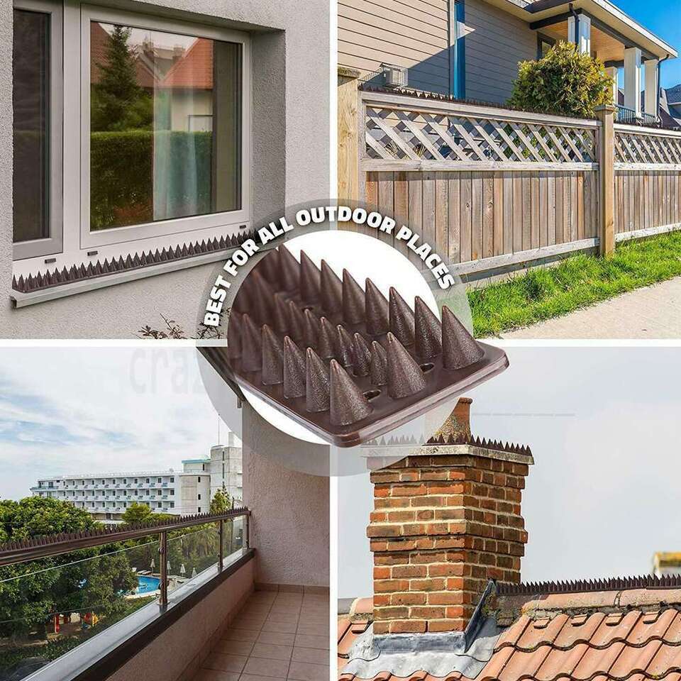 10X Bird Spikes Human Cat Possum Pest Mouse Control Spiked Fence Wall