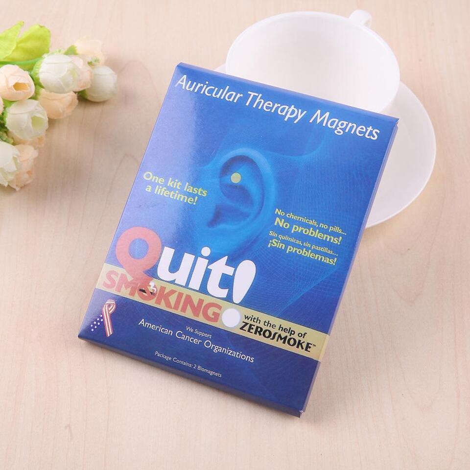 2pcs Auricular Zerosmoke Magnets Acupressure Therapy Quit Smoking Magn