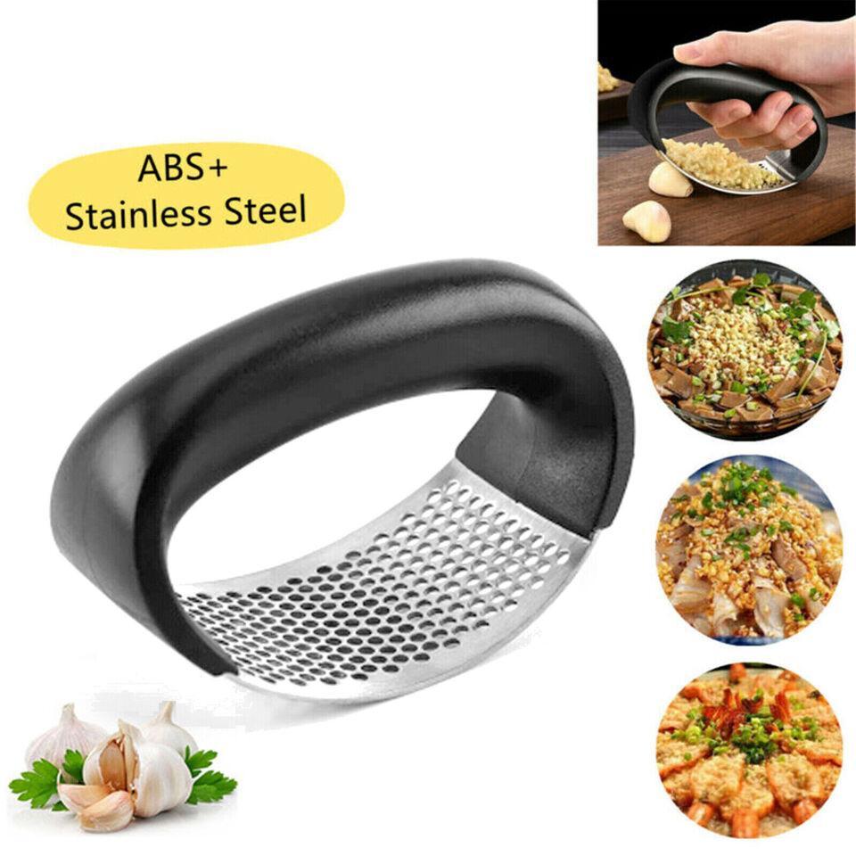 Stainless Steel Garlic Press Crusher Rocker Rocking Mincer Squeezer Ki