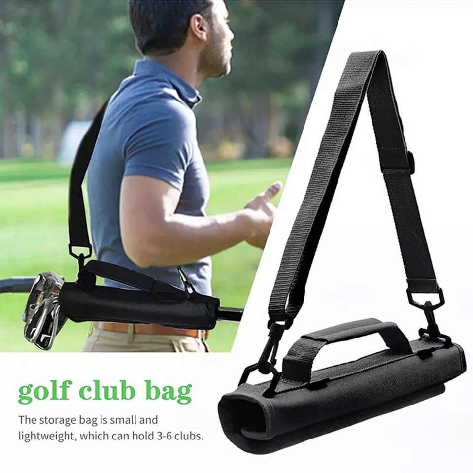 Portable Mini Golf Club Carrier Bag Carry Driving Range Travel Practic