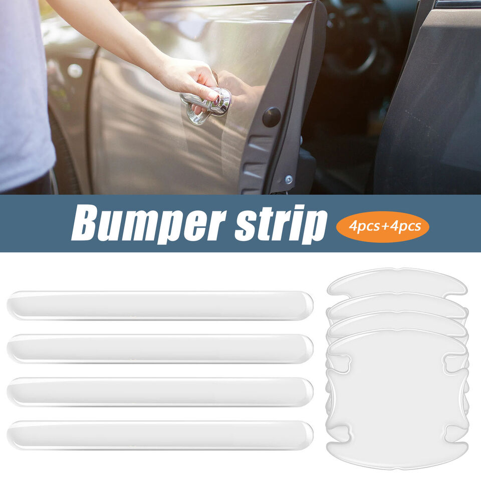 8Pcs Car Door Handle Protector Sticker Universal Transparent Clear Scr