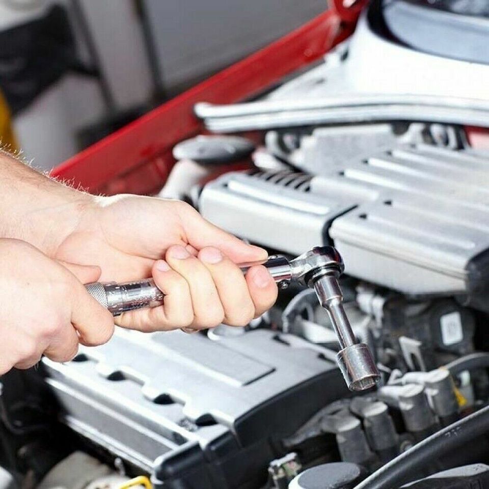 46Pcs Spanner Socket Screwdriver 1/4'' Car Repair Tool Set Ratchet Wre