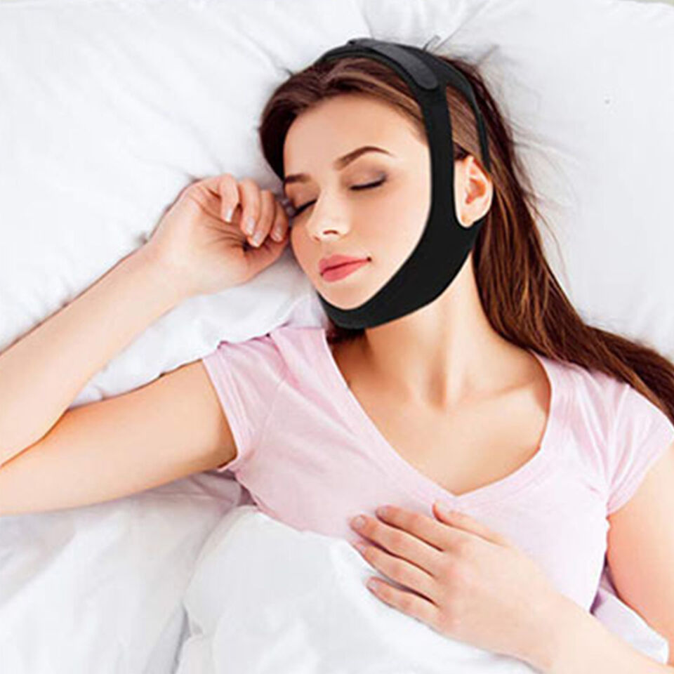 New 3D Neoprene Anti Snore Stop Snoring Chin Strap Belt Anti Apnea Jaw