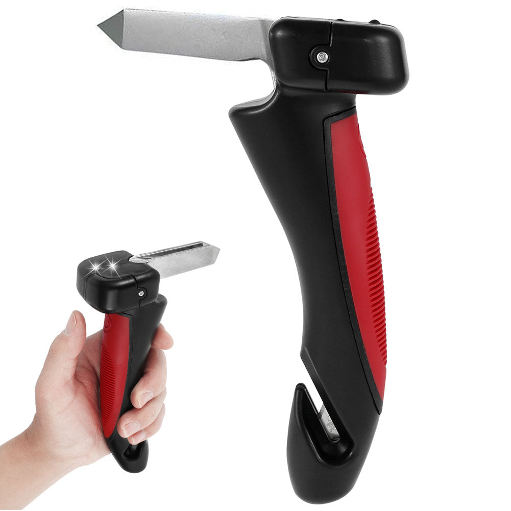 Car Door Handle Disability Elderly Standing Aid Cane Flashlight Glass