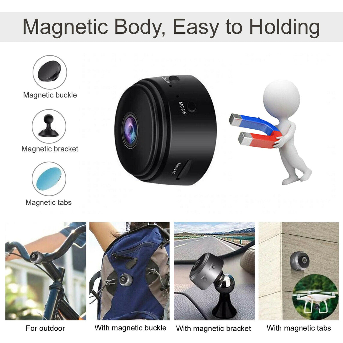 1080P HD Mini Wifi Wireless IP Hidden Spy Camera Security Cam Network