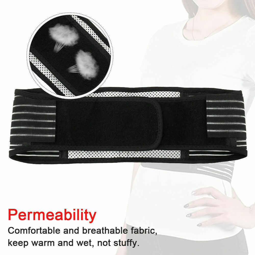 Lumbar & Lower Back Support Belt Brace Strap Pain Relief Posture Waist