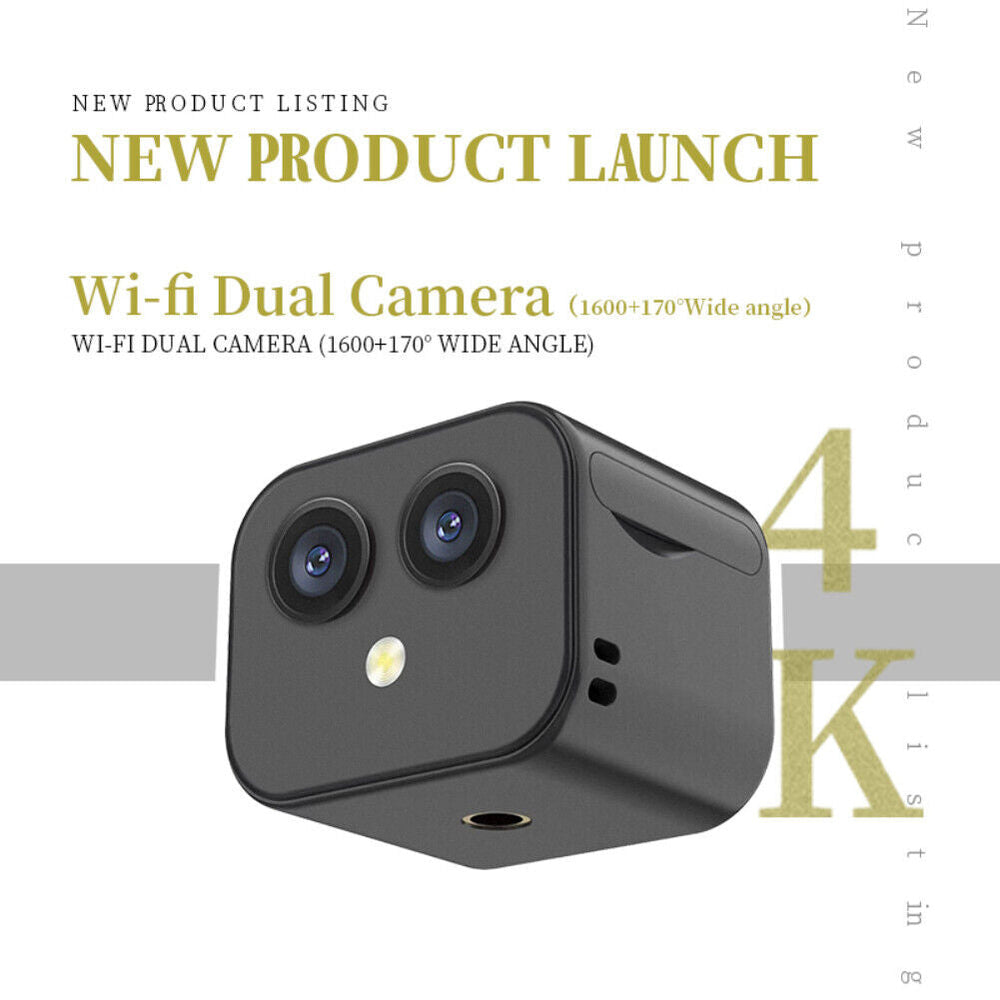 WiFi Mini Camera Security 1080PHD Wireless Dual Lens Night Vision Spor