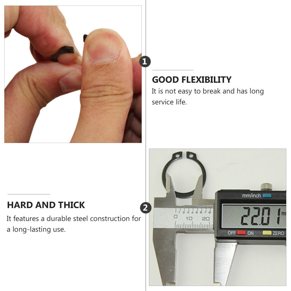 320pcs Circlip Plier Spring Snap Ring Circlip Snap Ring External E-Cli