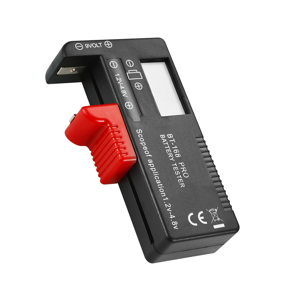 Lcd Universal Battery Tester Tool Aa Aaa C D 9v Button Cell Volt Teste