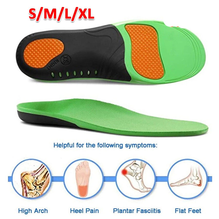 A Pair Orthotic Insoles Arch Support Flat Foot High Plantar Feet Fasci