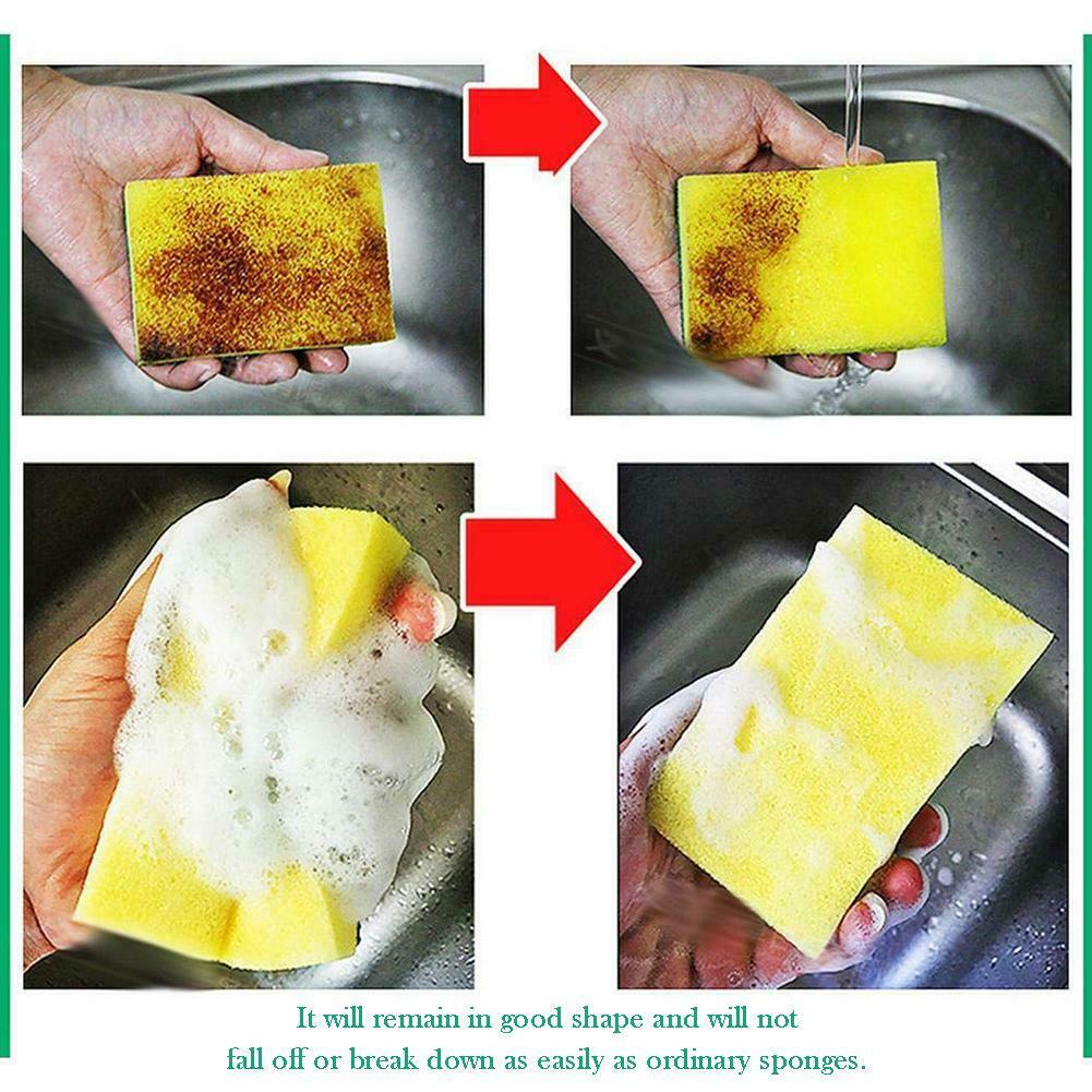 Free shipping- 6pcs Dish Washing Scourer Sponge Scrubber Kitchen Clean