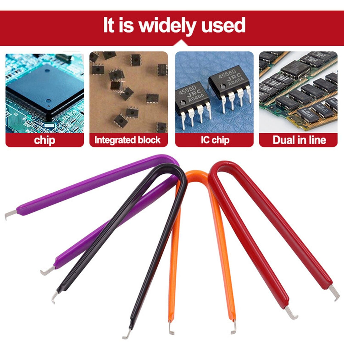 IC Chip Circuit Board Clip Switch Puller PLCC PCB Keycap Removal Tool