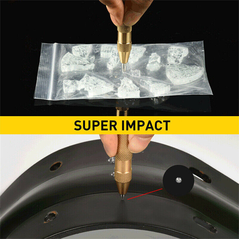 130MM Heavy Duty Automatic Centre Punch Brass Bodied Spring Loaded Aut