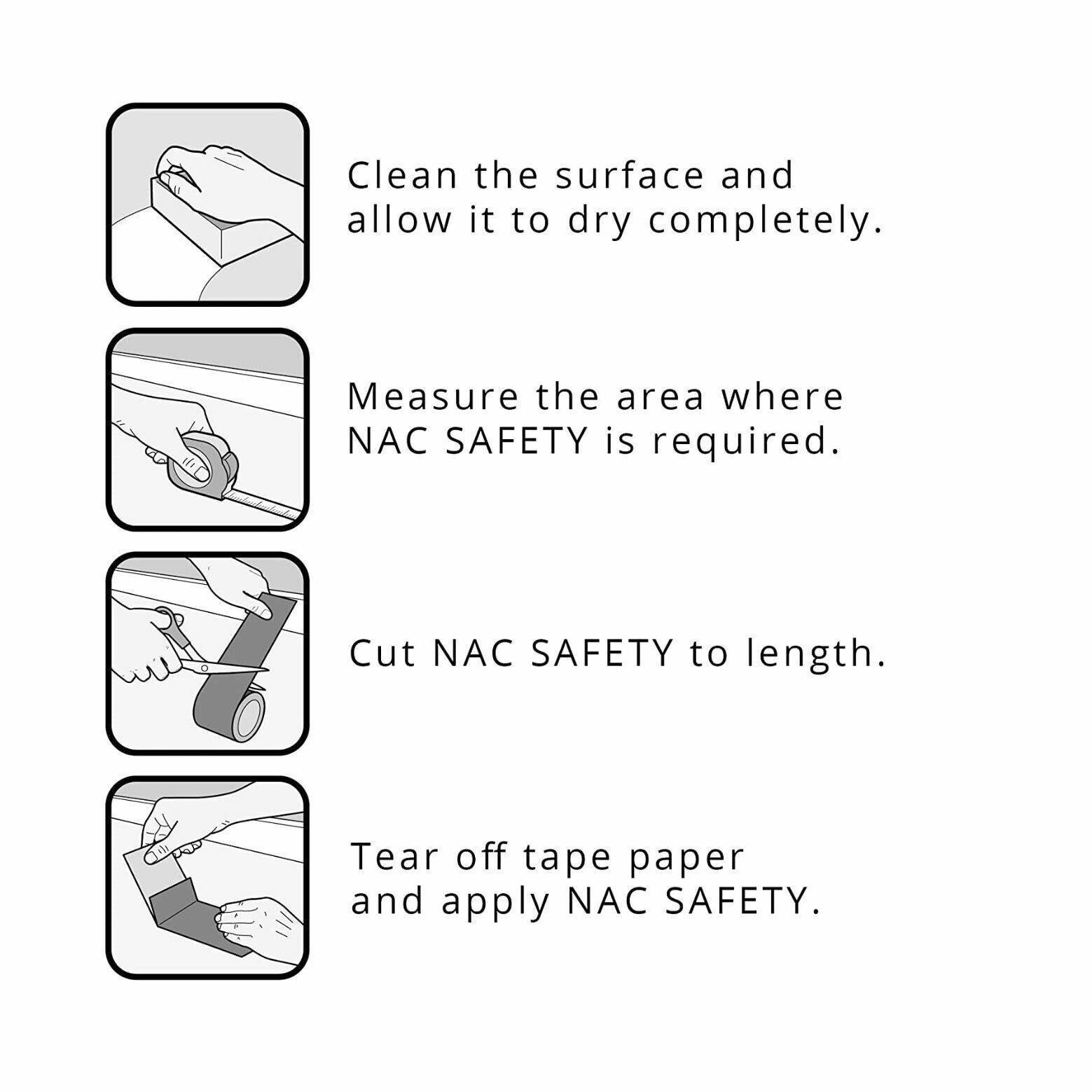 10M 2.5CM/5CM Anti Slip Tape Waterproof High Grip Adhesive Safety Floo