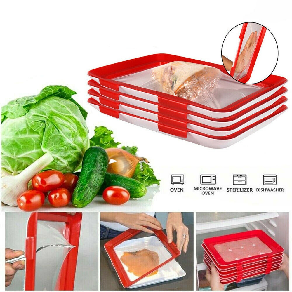Creative Food Preservation Tray Healthy Kitchen Tools Storage Containe ...