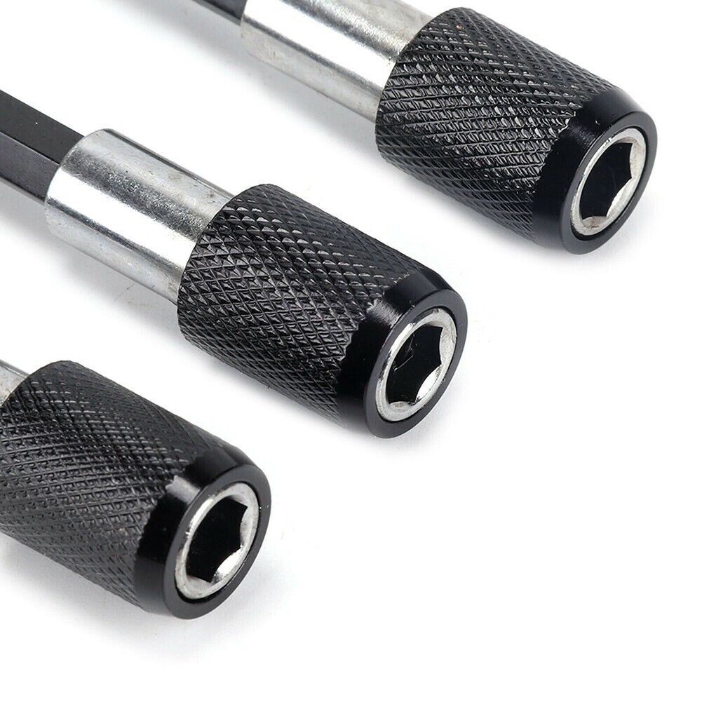 3pcs Hex Self Locking Extension Extender 60 100 & 150mm Magnetic Shaft