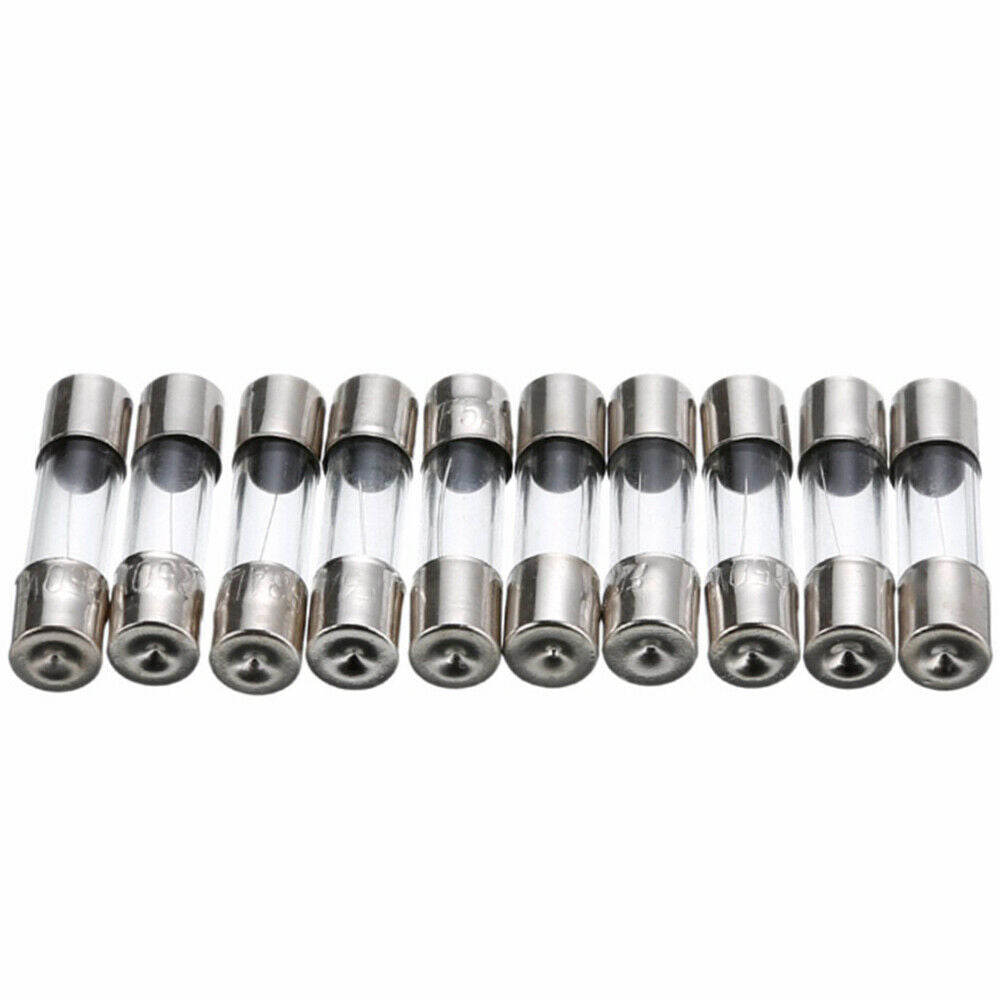 100Pcs Set 5x20mm Quick Blow Glass Tube Fuse Assorted Kits Fast-blow G