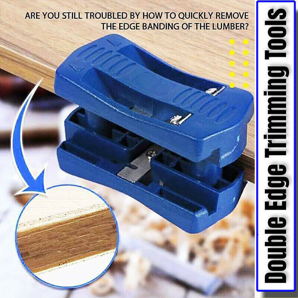 Manual Tail Trimming Plastic Double Edge Trimmer Wood Side Banding Mac